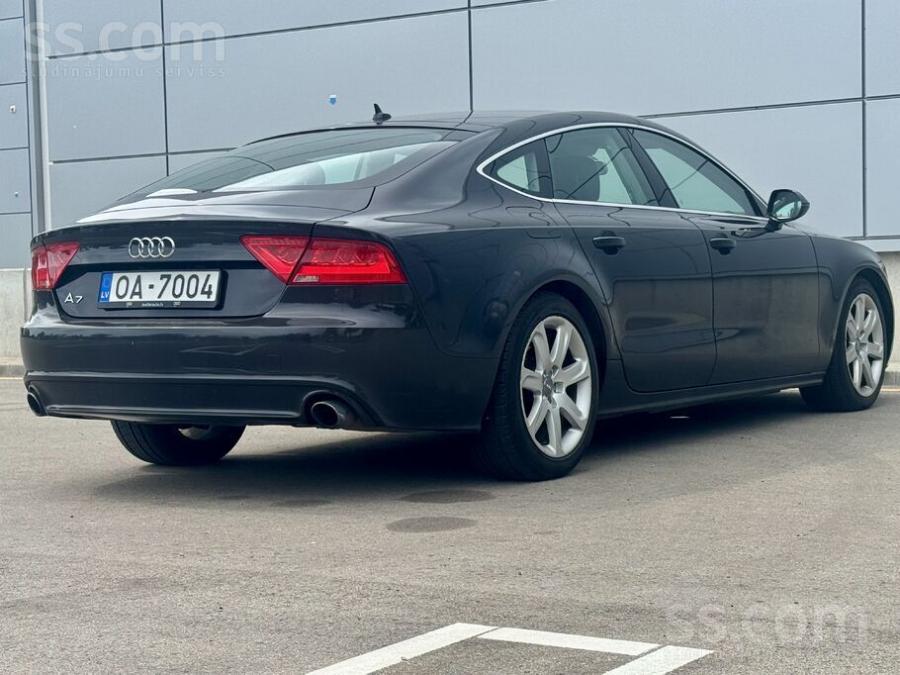 Black Audi A7 Sportback 2011 in Riga, with an engine capacity of 2.80 L and mileage of 0 thousand km for 8990 €, photo 6 on AUTOMOTO.COM.LV