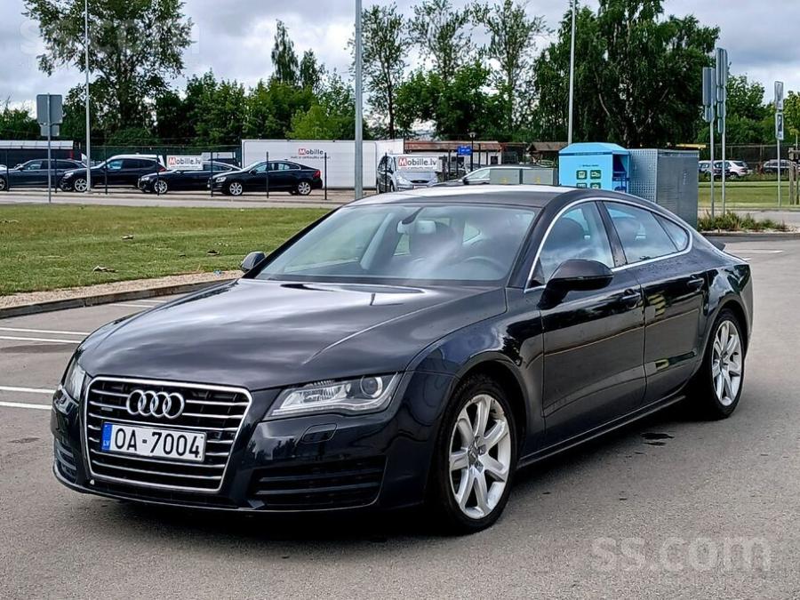 Black Audi A7 Sportback 2011 in Riga, with an engine capacity of 2.80 L and mileage of 0 thousand km for 8990 €, photo 1 on AUTOMOTO.COM.LV