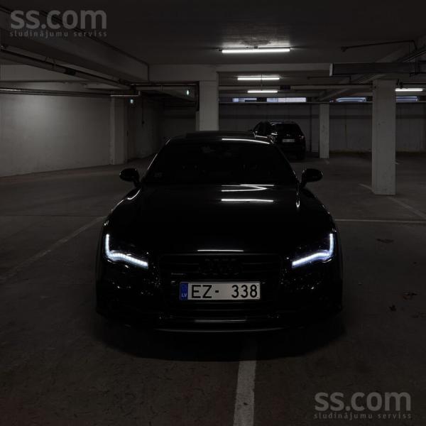 Black Audi A7 Sportback 2011 in Liepaja, with an engine capacity of 3.00 L and mileage of 266 thousand km for 15000 €, photo 10 on AUTOMOTO.COM.LV