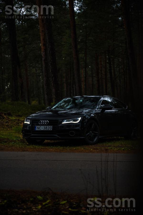 Melns Audi A7 Sportback 2011 Rīga, ar dzinēja tilpumu 3.00 L un nobraukumu 266 tūkst. km par 12900 €, foto 2 vietnē AUTOMOTO.COM.LV