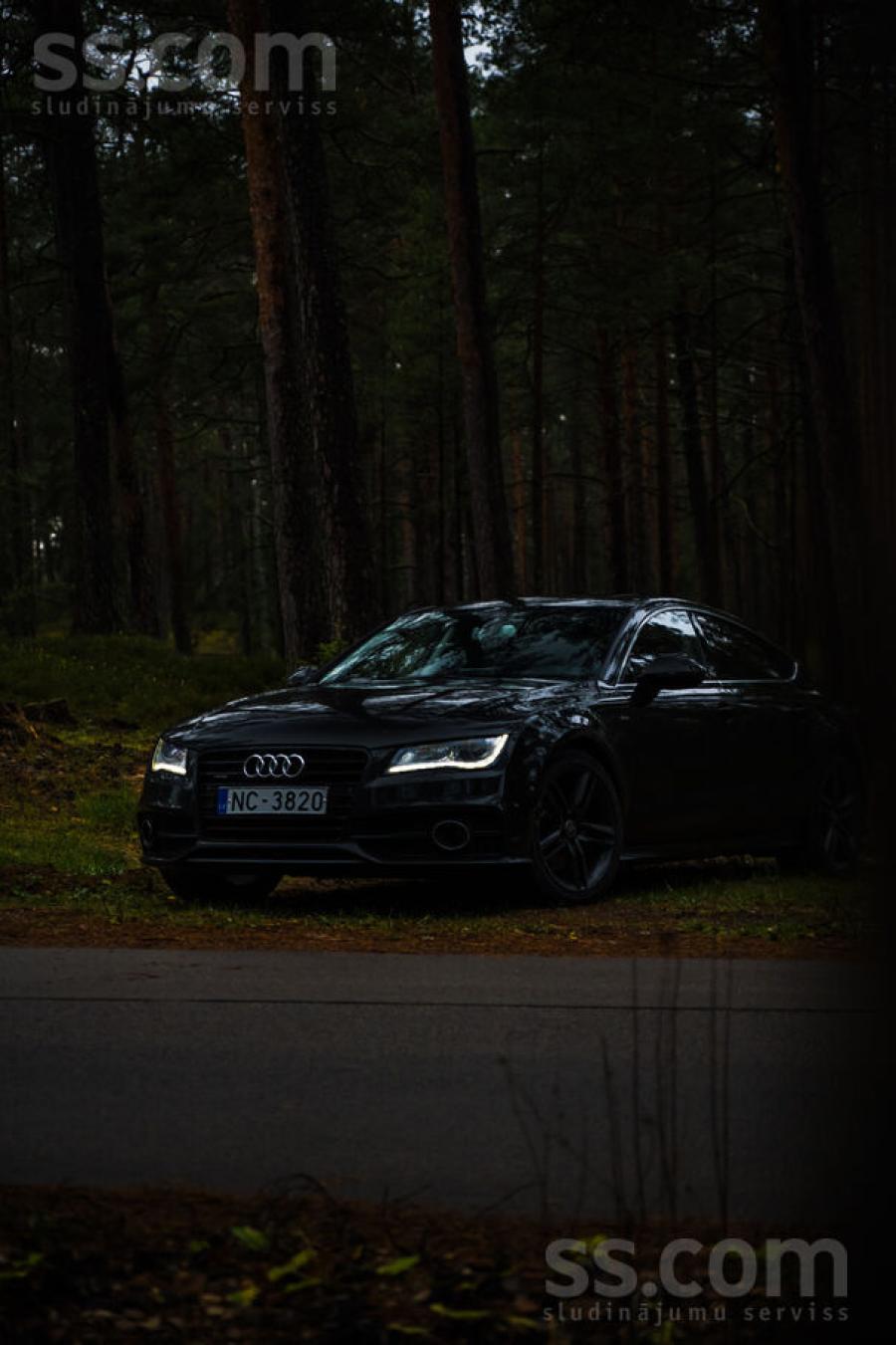 Black Audi A7 Sportback 2011 in Riga, with an engine capacity of 3.00 L and mileage of 266 thousand km for 12900 €, photo 3 on AUTOMOTO.COM.LV