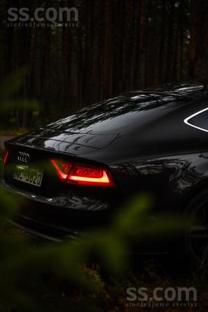 Black Audi A7 Sportback 2011 in Riga, with an engine capacity of 3.00 L and mileage of 266 thousand km for 12900 €, photo 5 on AUTOMOTO.COM.LV