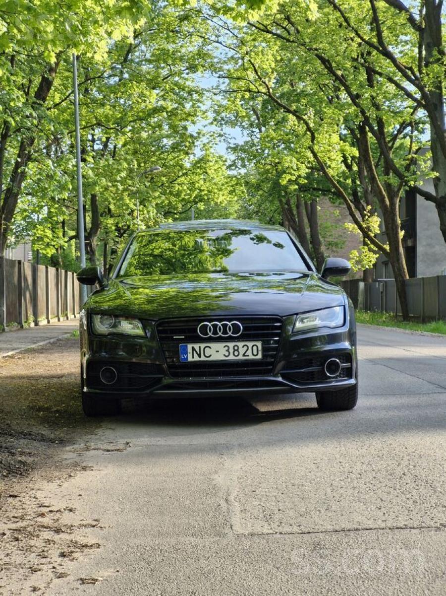 Black Audi A7 Sportback 2011 in Riga, with an engine capacity of 3.00 L and mileage of 266 thousand km for 12900 €, photo 22 on AUTOMOTO.COM.LV