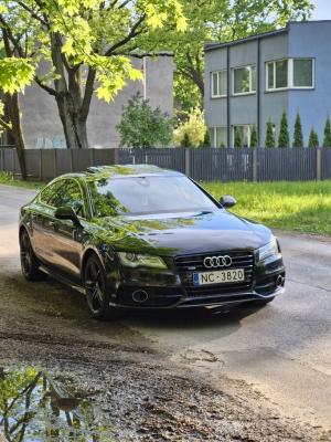 Black Audi A7 Sportback 2011 in Riga, with an engine capacity of 3.00 L and mileage of 266 thousand km for 12900 €, photo 23 on AUTOMOTO.COM.LV