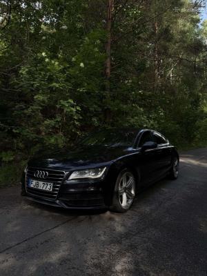 Melns Audi A7 Sportback 2011 Viļņa, ar dzinēja tilpumu 3.00 L un nobraukumu 282 tūkst. km par 14000 €, foto  vietnē AUTOMOTO.COM.LV