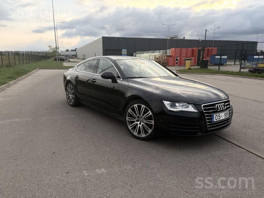 Melns Audi A7 Sportback 2011 Rīga, ar dzinēja tilpumu 3.00 L un nobraukumu 376 tūkst. km par 12450 €, foto 1 vietnē AUTOMOTO.COM.LV