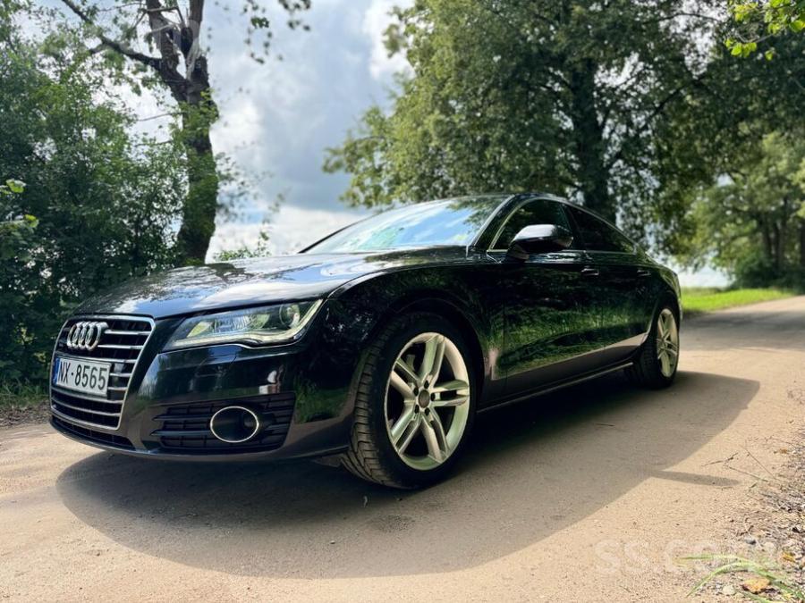 Melns Audi A7 Sportback 2012 Dobele, ar dzinēja tilpumu 3.00 L un nobraukumu 263 tūkst. km par 16500 €, foto 1 vietnē AUTOMOTO.COM.LV