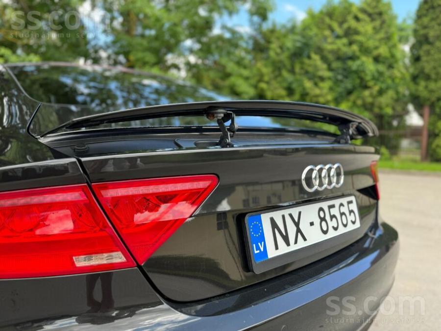 Melns Audi A7 Sportback 2012 Dobele, ar dzinēja tilpumu 3.00 L un nobraukumu 263 tūkst. km par 16500 €, foto 5 vietnē AUTOMOTO.COM.LV