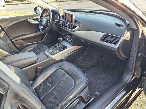Black Audi A7 Sportback 2012 in Siauliai, with an engine capacity of 3.00 L and mileage of 264 thousand km for 12450 €, photo 11 on AUTOMOTO.COM.LV