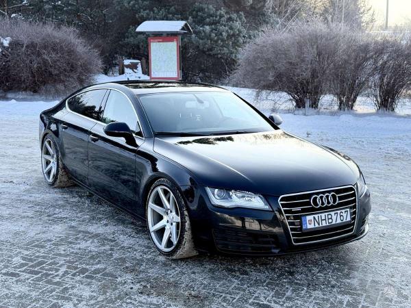 Black Audi A7 Sportback 2012 in Vilnius, with an engine capacity of 3.00 L and mileage of 298 thousand km for 9900 €, photo 1 on AUTOMOTO.COM.LV