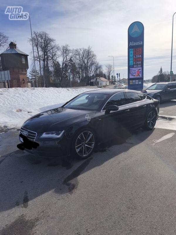 Melns Audi A7 Sportback 2012 Utena, ar dzinēja tilpumu 3.00 L un nobraukumu 316 tūkst. km par 9800 €, foto 2 vietnē AUTOMOTO.COM.LV