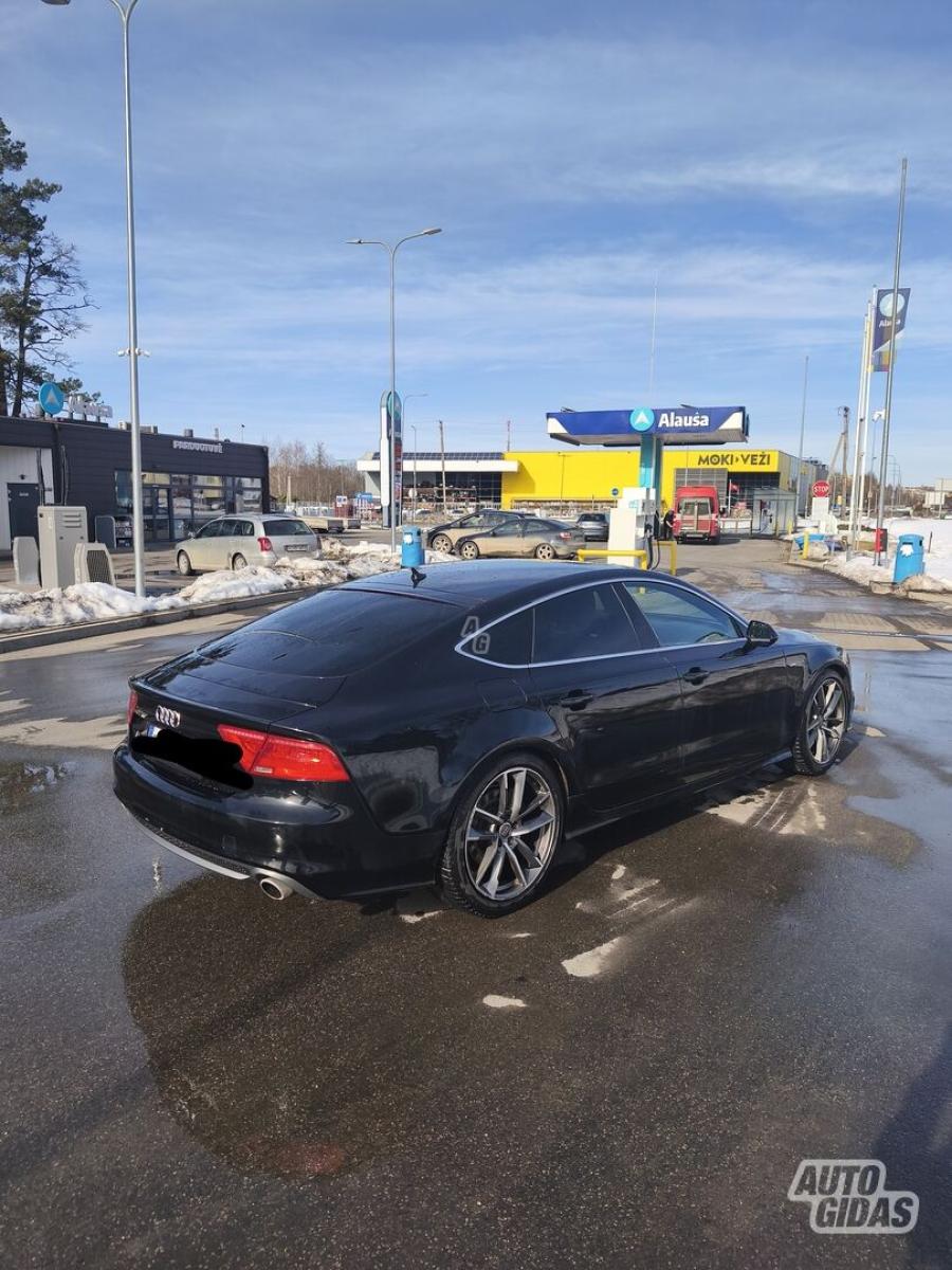 Melns Audi A7 Sportback 2012 Utena, ar dzinēja tilpumu 3.00 L un nobraukumu 316 tūkst. km par 10800 €, foto 3 vietnē AUTOMOTO.COM.LV