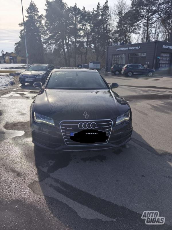 Melns Audi A7 Sportback 2012 Utena, ar dzinēja tilpumu 3.00 L un nobraukumu 316 tūkst. km par 9800 €, foto 6 vietnē AUTOMOTO.COM.LV
