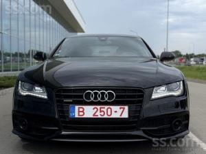 Melns Audi A7 Sportback 2012 Rēzekne, ar dzinēja tilpumu 3.00 L un nobraukumu 229 tūkst. km par 14990 €, foto  vietnē AUTOMOTO.COM.LV