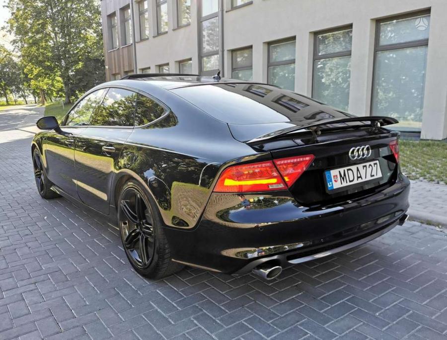 Black Audi A7 Sportback 2012 in Trakai, with an engine capacity of 3.00 L and mileage of 231 thousand km for 11450 €, photo 3 on AUTOMOTO.COM.LV
