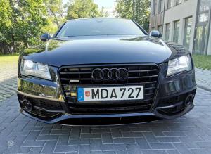 Black Audi A7 Sportback 2012 in Trakai, with an engine capacity of 3.00 L and mileage of 231 thousand km for 11450 €, photo 12 on AUTOMOTO.COM.LV