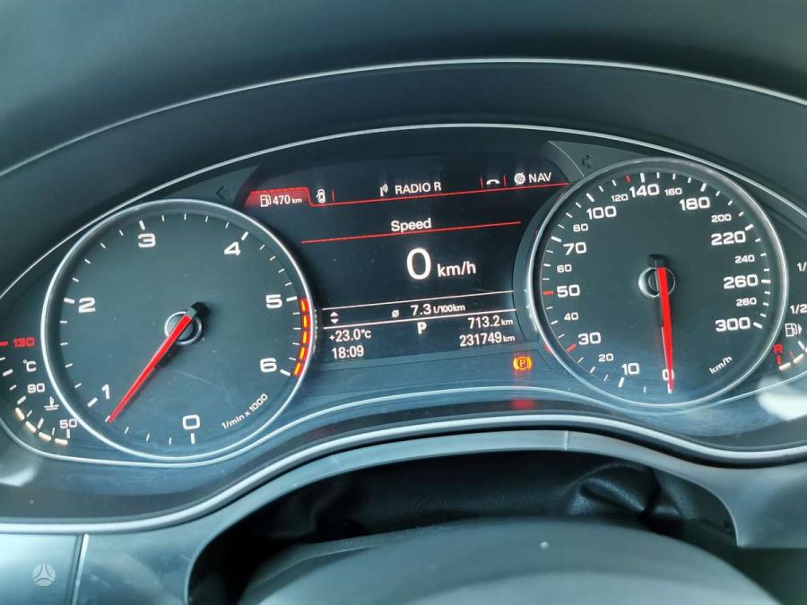 Black Audi A7 Sportback 2012 in Trakai, with an engine capacity of 3.00 L and mileage of 231 thousand km for 11450 €, photo 40 on AUTOMOTO.COM.LV