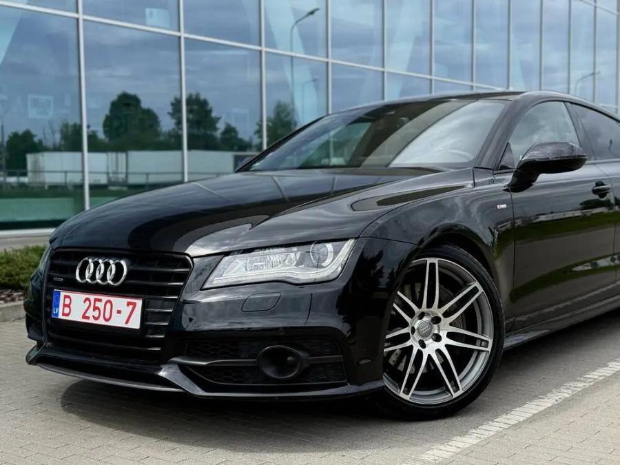 Black Audi A7 Sportback 2012 in Rezekne, with an engine capacity of 3.00 L and mileage of 229 thousand km for 14990 €, photo 4 on AUTOMOTO.COM.LV