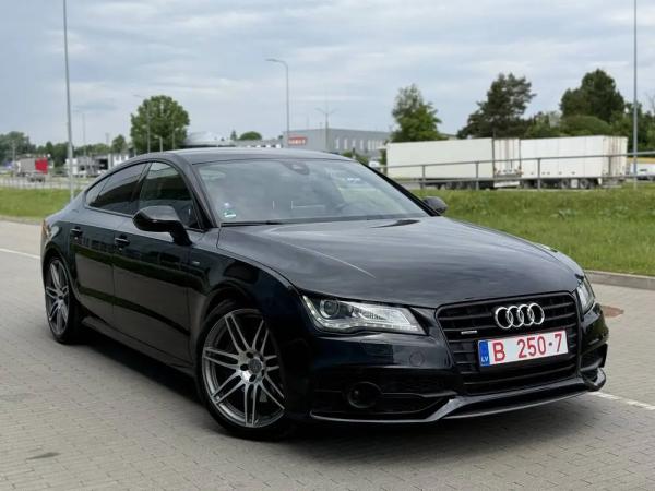 Black Audi A7 Sportback 2012 in Rezekne, with an engine capacity of 3.00 L and mileage of 229 thousand km for 14990 €, photo 7 on AUTOMOTO.COM.LV