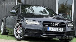Melns Audi A7 Sportback 2012 Rīga, ar dzinēja tilpumu 3.00 L un nobraukumu 250 tūkst. km par 11500 €, foto  vietnē AUTOMOTO.COM.LV