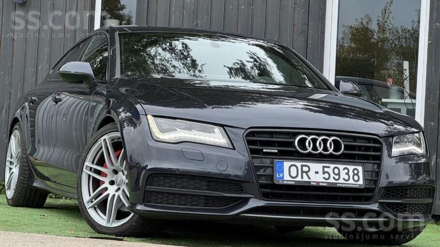 Melns Audi A7 Sportback 2012 Rīga, ar dzinēja tilpumu 3.00 L un nobraukumu 250 tūkst. km par 11500 €, foto 1 vietnē AUTOMOTO.COM.LV