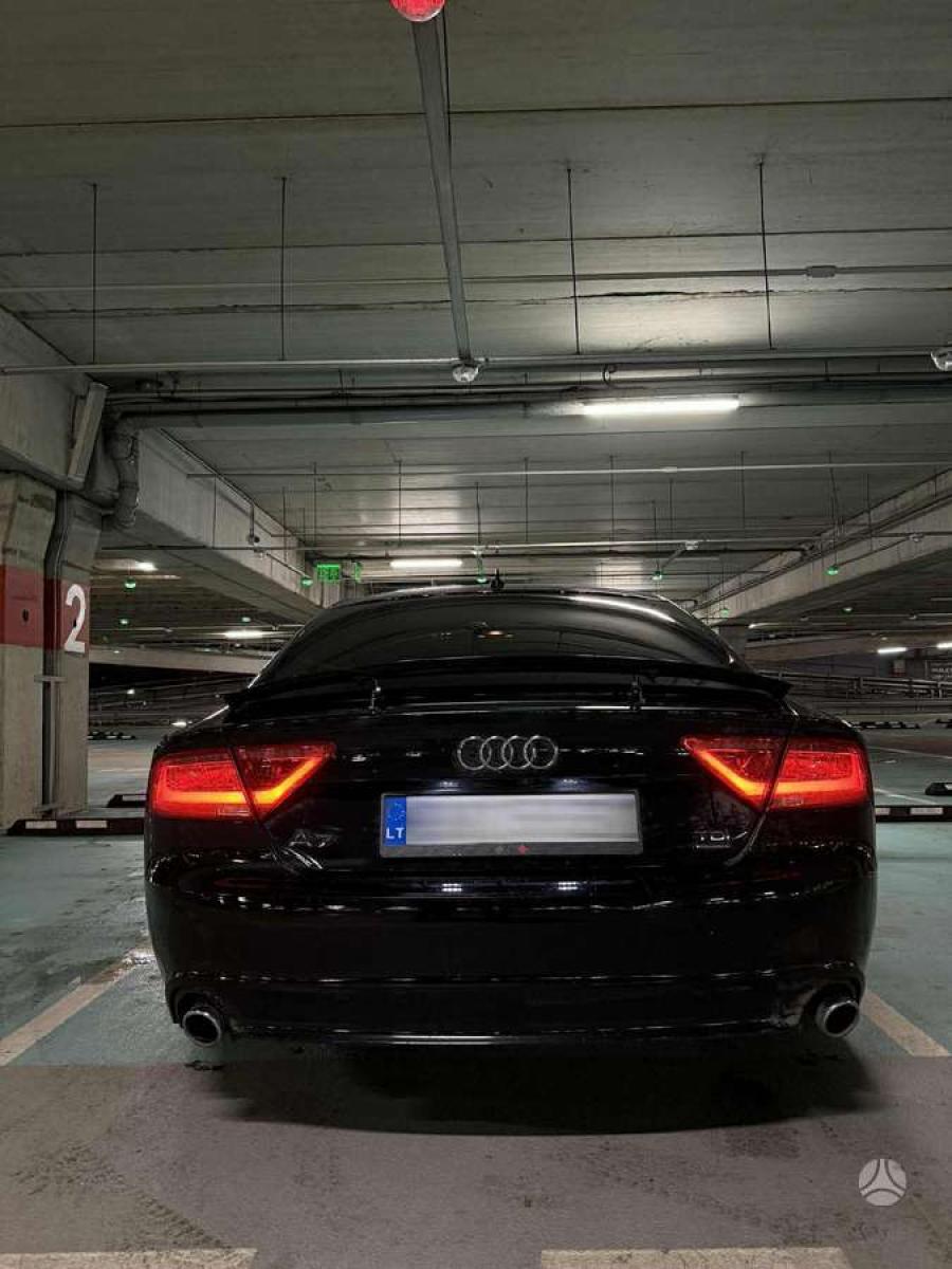 Black Audi A7 Sportback 2013 in Kaunas, with an engine capacity of 2.97 L and mileage of 258 thousand km for 14000 €, photo 6 on AUTOMOTO.COM.LV