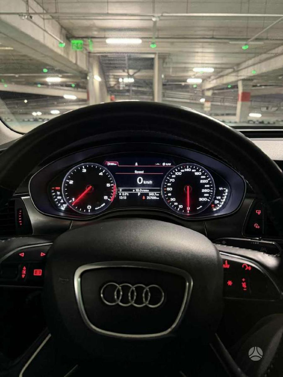 Black Audi A7 Sportback 2013 in Kaunas, with an engine capacity of 2.97 L and mileage of 258 thousand km for 14000 €, photo 12 on AUTOMOTO.COM.LV