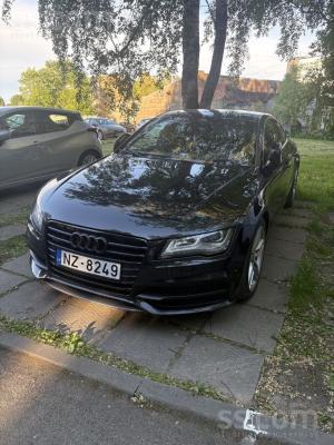 Black Audi A7 Sportback 2013 in Riga, with an engine capacity of 3.00 L and mileage of 304 thousand km for 13000 €, photo  on AUTOMOTO.COM.LV