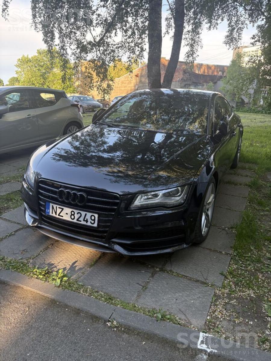 Black Audi A7 Sportback 2013 in Riga, with an engine capacity of 3.00 L and mileage of 304 thousand km for 13000 €, photo 1 on AUTOMOTO.COM.LV