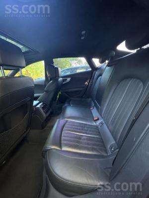 Black Audi A7 Sportback 2013 in Riga, with an engine capacity of 3.00 L and mileage of 304 thousand km for 13000 €, photo 7 on AUTOMOTO.COM.LV