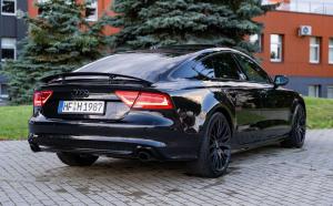 Black Audi A7 Sportback 2013 in Vilnius, with an engine capacity of 3.00 L and mileage of 241 thousand km for 16950 €, photo 7 on AUTOMOTO.COM.LV