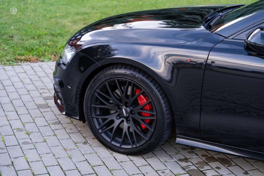 Black Audi A7 Sportback 2013 in Vilnius, with an engine capacity of 3.00 L and mileage of 241 thousand km for 16950 €, photo 15 on AUTOMOTO.COM.LV