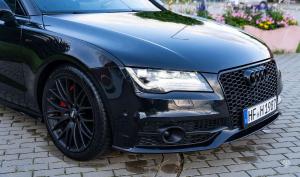 Black Audi A7 Sportback 2013 in Vilnius, with an engine capacity of 3.00 L and mileage of 241 thousand km for 16950 €, photo 16 on AUTOMOTO.COM.LV