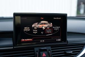 Black Audi A7 Sportback 2013 in Vilnius, with an engine capacity of 3.00 L and mileage of 241 thousand km for 16950 €, photo 34 on AUTOMOTO.COM.LV