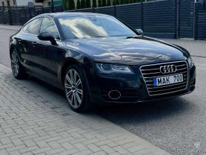 Black Audi A7 Sportback 2013 in Kaunas, with an engine capacity of 2.97 L and mileage of 300 thousand km for 12400 €, photo 4 on AUTOMOTO.COM.LV