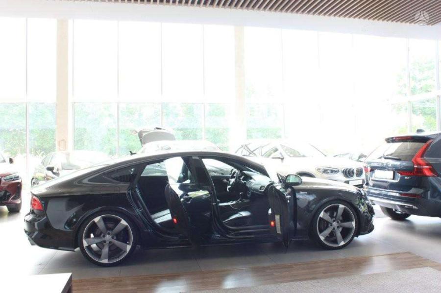 Melns Audi A7 Sportback 2013 Viļņa, ar dzinēja tilpumu 3.00 L un nobraukumu 260 tūkst. km par 13000 €, foto 6 vietnē AUTOMOTO.COM.LV