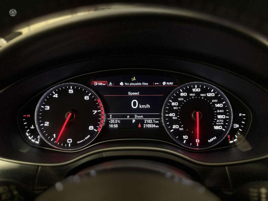 Melns Audi A7 Sportback 2013 Viļņa, ar dzinēja tilpumu 3.00 L un nobraukumu 217 tūkst. km par 12490 €, foto 24 vietnē AUTOMOTO.COM.LV