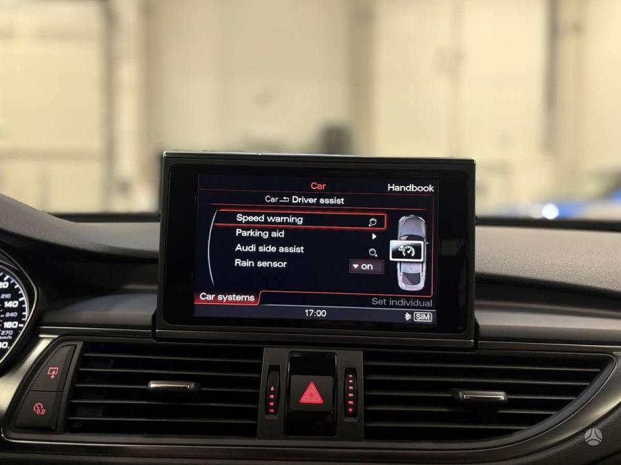 Melns Audi A7 Sportback 2013 Viļņa, ar dzinēja tilpumu 3.00 L un nobraukumu 217 tūkst. km par 12490 €, foto 28 vietnē AUTOMOTO.COM.LV