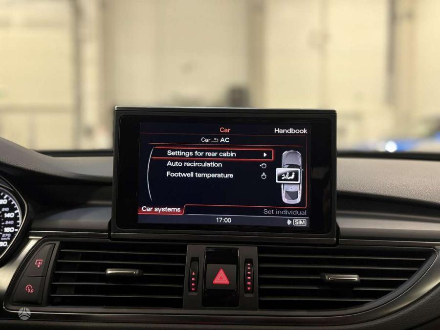Melns Audi A7 Sportback 2013 Viļņa, ar dzinēja tilpumu 3.00 L un nobraukumu 217 tūkst. km par 12490 €, foto 29 vietnē AUTOMOTO.COM.LV
