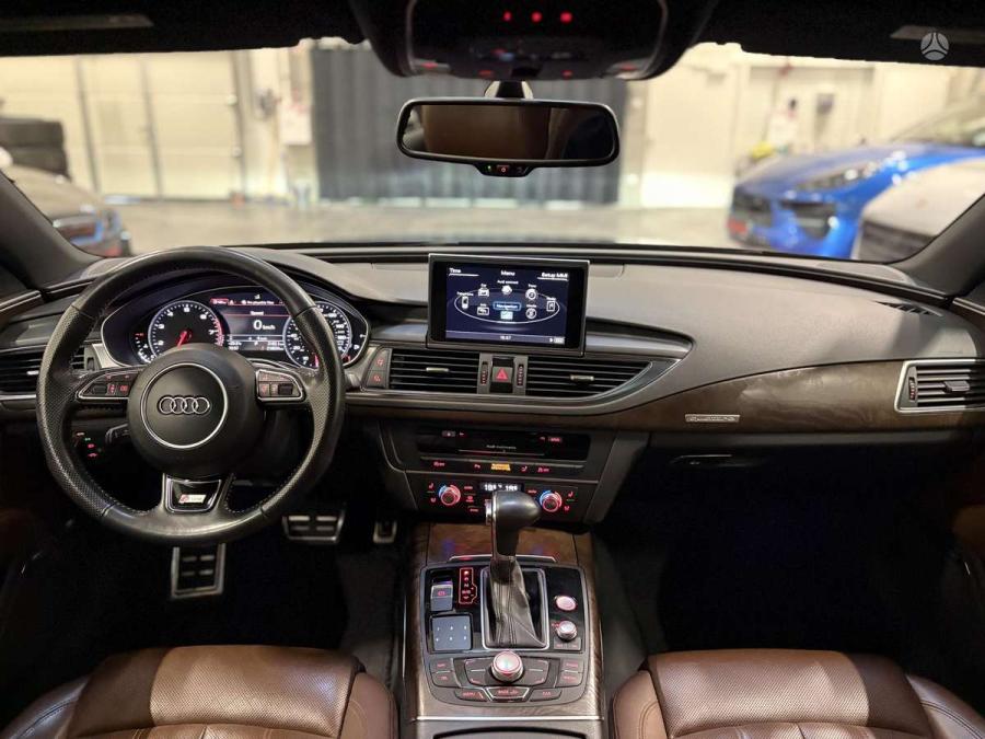 Black Audi A7 Sportback 2013 in Vilnius, with an engine capacity of 3.00 L and mileage of 217 thousand km for 12390 €, photo 21 on AUTOMOTO.COM.LV