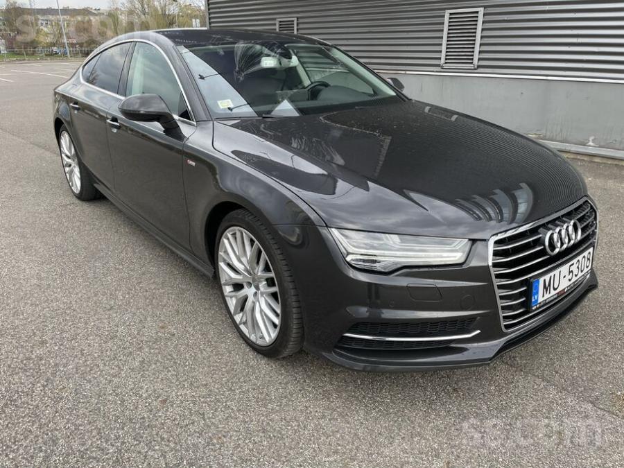 Melns Audi A7 Sportback 2015 Rīga, ar dzinēja tilpumu 3.00 L un nobraukumu 249 tūkst. km par 14900 €, foto 4 vietnē AUTOMOTO.COM.LV