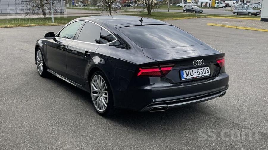 Melns Audi A7 Sportback 2015 Rīga, ar dzinēja tilpumu 3.00 L un nobraukumu 249 tūkst. km par 14900 €, foto 5 vietnē AUTOMOTO.COM.LV