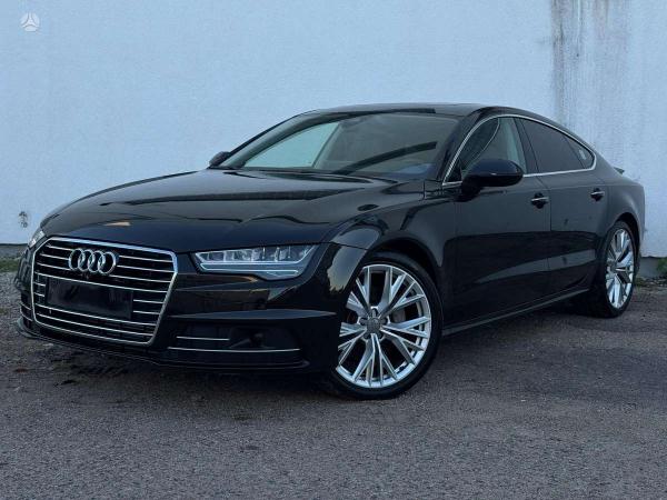 Melns Audi A7 Sportback 2015 Viļņa, ar dzinēja tilpumu 3.00 L un nobraukumu 144 tūkst. km par 18634 €, foto 2 vietnē AUTOMOTO.COM.LV