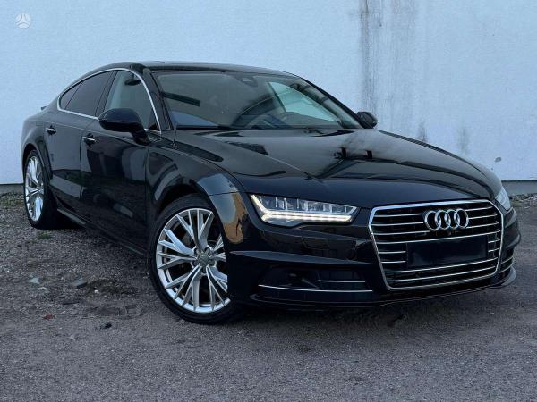 Melns Audi A7 Sportback 2015 Viļņa, ar dzinēja tilpumu 3.00 L un nobraukumu 144 tūkst. km par 18634 €, foto 3 vietnē AUTOMOTO.COM.LV
