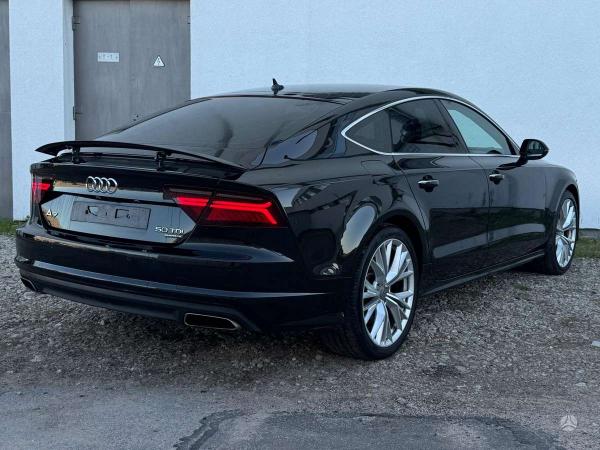 Melns Audi A7 Sportback 2015 Viļņa, ar dzinēja tilpumu 3.00 L un nobraukumu 144 tūkst. km par 18634 €, foto 6 vietnē AUTOMOTO.COM.LV