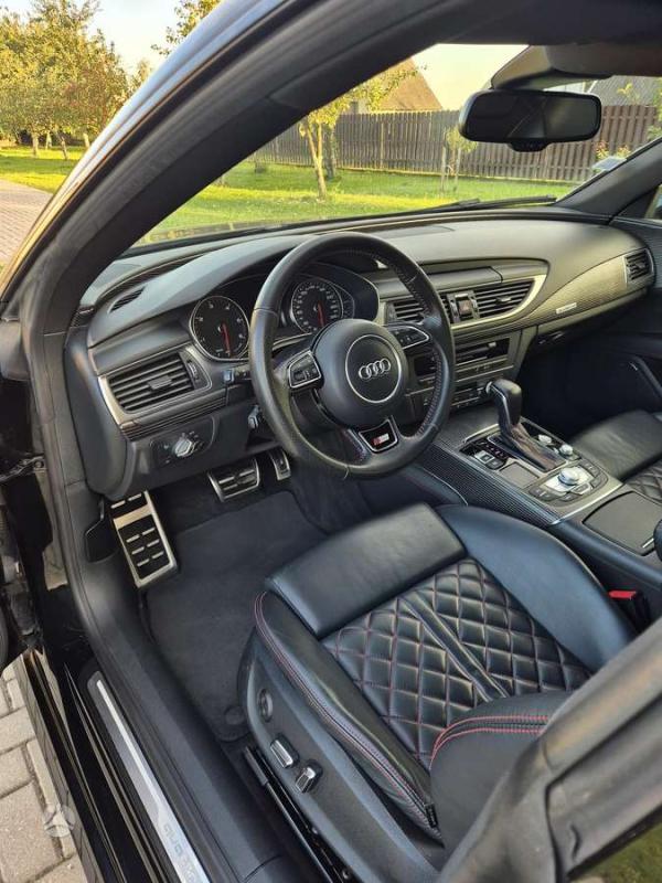 Black Audi A7 Sportback 2015 in Vilnius, with an engine capacity of 3.00 L and mileage of 177 thousand km for 19850 €, photo 9 on AUTOMOTO.COM.LV