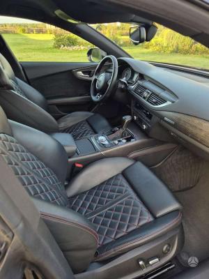Black Audi A7 Sportback 2015 in Vilnius, with an engine capacity of 3.00 L and mileage of 177 thousand km for 19850 €, photo 15 on AUTOMOTO.COM.LV