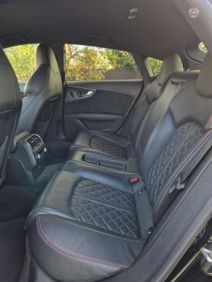 Black Audi A7 Sportback 2015 in Vilnius, with an engine capacity of 3.00 L and mileage of 177 thousand km for 19850 €, photo 20 on AUTOMOTO.COM.LV