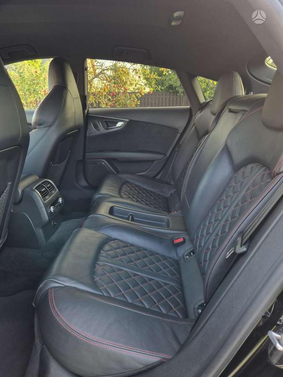 Black Audi A7 Sportback 2015 in Vilnius, with an engine capacity of 3.00 L and mileage of 177 thousand km for 19850 €, photo 20 on AUTOMOTO.COM.LV