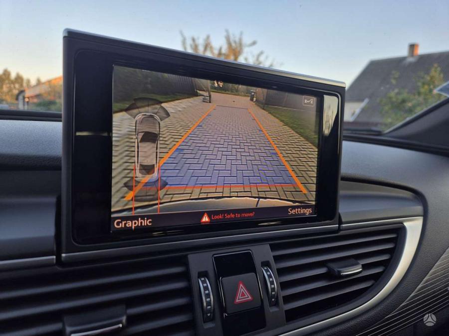 Black Audi A7 Sportback 2015 in Vilnius, with an engine capacity of 3.00 L and mileage of 177 thousand km for 19850 €, photo 28 on AUTOMOTO.COM.LV